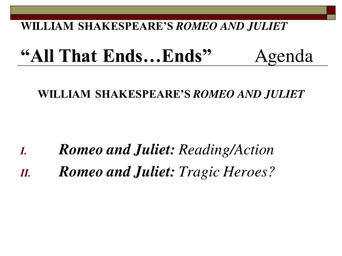 Romeo & Juliet: Evidence-Based Claims | Teaching Resources