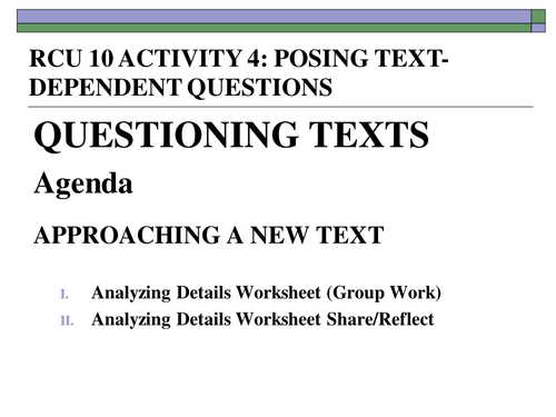 Understanding Close Reading 9/10 | Teaching Resources