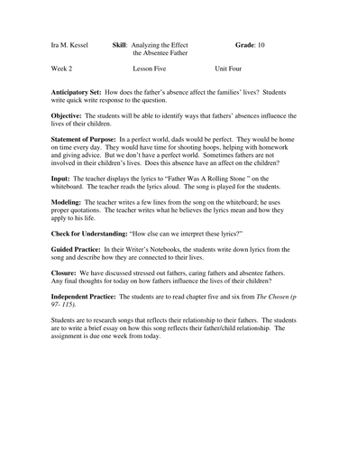 The Chosen (Identity Through Revolution) | Teaching Resources