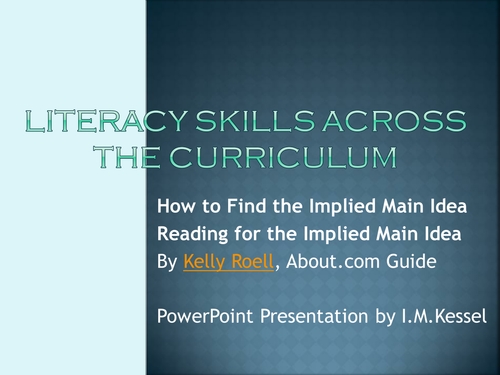 Literacy Across the Core Curriculum | Teaching Resources