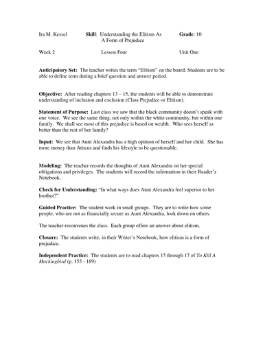 To Kill A Mockingbird | Teaching Resources