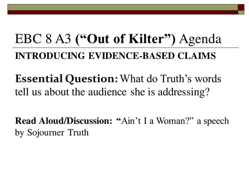 Evidence-Based Claims CCSS Series (8th Grade) | Teaching Resources