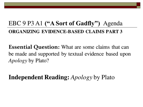 Evidence-Based Claims CCSS Series (9th Grade) | Teaching Resources
