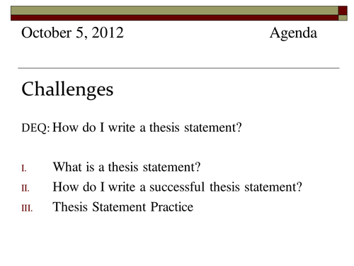 Challenges - SpringBoard Level III: (Unit 1) | Teaching Resources