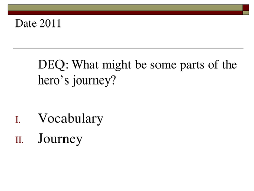 Challenges - SpringBoard Level III: (Unit 1) | Teaching Resources
