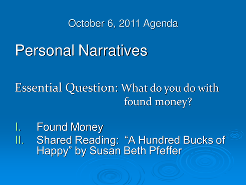 Choices - SpringBoard Level II Unit 1 (Part One) | Teaching Resources