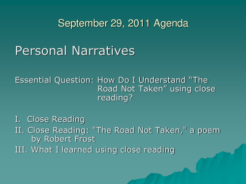 Choices - SpringBoard Level II Unit 1 (Part One) | Teaching Resources