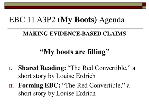 Evidence-Based Claims ELA/Literacy Units Gr 11 | Teaching Resources
