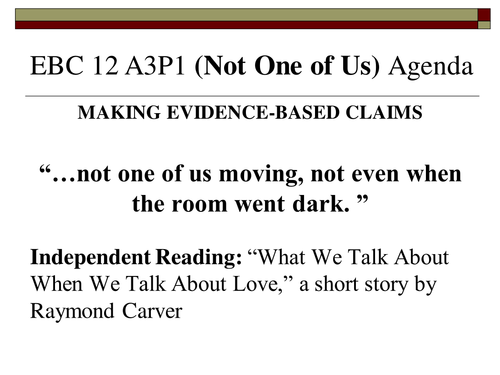 Evidence-Based Claims ELA/Literacy Units Gr 12 | Teaching Resources