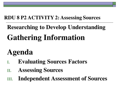 Research Development Unit Grade 8 | Teaching Resources