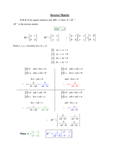 Matrices | Teaching Resources