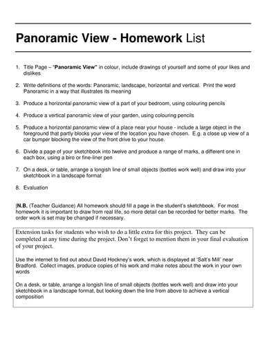 Panoramic Prints Scheme of Work | Teaching Resources