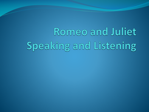 Drama Romeo & Juliet | Teaching Resources