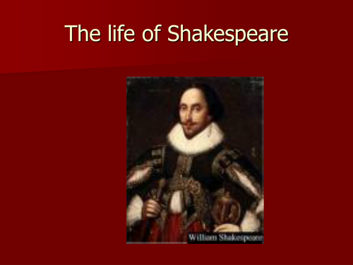 Life of Shakespeare Ppt | Teaching Resources