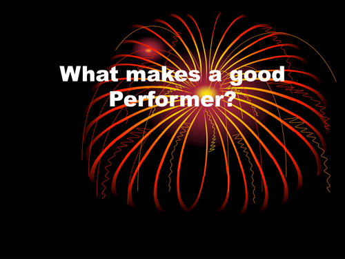 The Party - Lesson PP- A Good Performer? | Teaching Resources