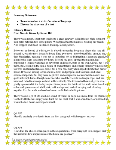 Reading Analysis | Teaching Resources