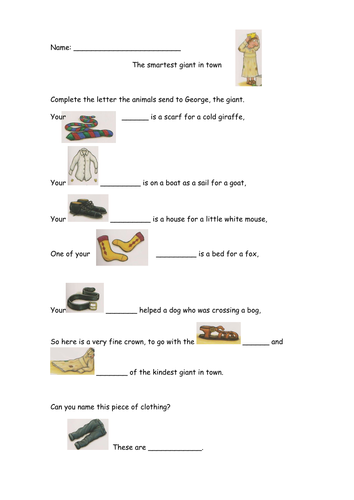 The Smartest Giant in Town | Teaching Resources