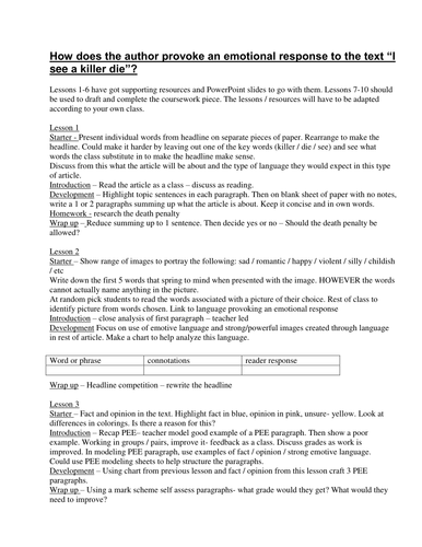 Responding to nonfiction texts | Teaching Resources