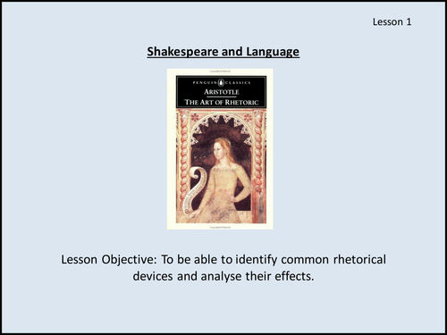 Shakespeare's Language | Teaching Resources