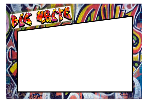 Graffiti paper for writing raps | Teaching Resources