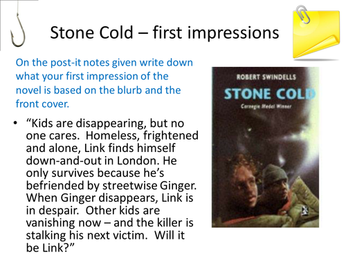 Complete collection of activities for "Stone Cold" | Teaching Resources