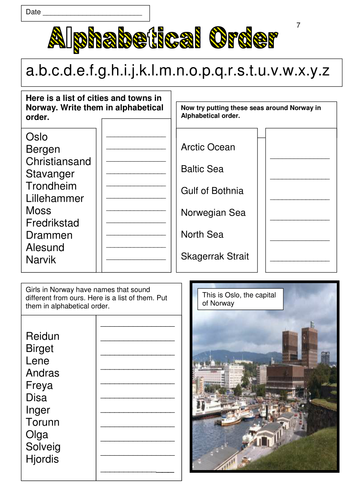 using-norway-terms-alphabetical-order-teaching-resources