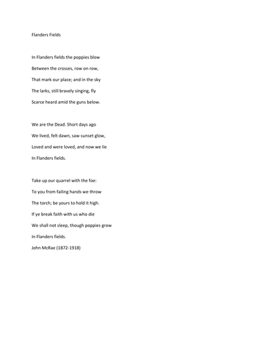 Perspectives on War Poetry comprehension | Teaching Resources