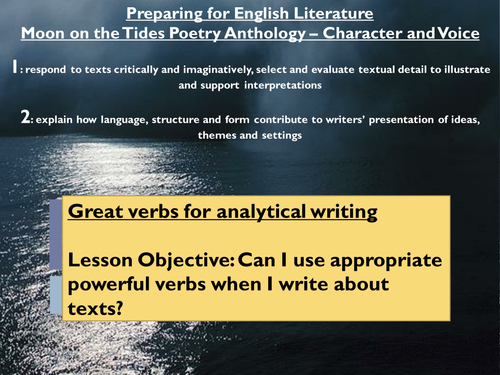 Academic Writing: Moon on the Tides | Teaching Resources