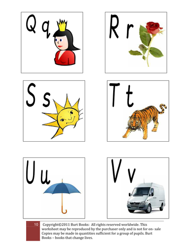 SOUNDS OF THE ALPHABET PICTURE CARDS 4. | Teaching Resources