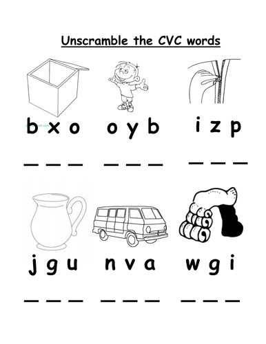 words - unscramble the letters | Teaching Resources