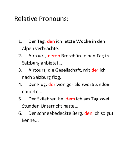 Relative Pronouns | Teaching Resources