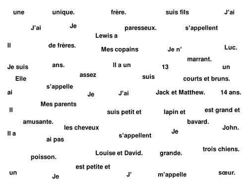 Random words game | Teaching Resources