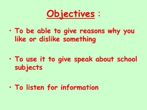 les matieres with extended opinions | Teaching Resources