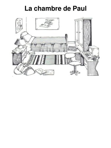 La chambre de ... writing tasks | Teaching Resources
