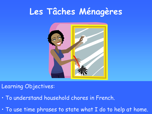 Les Tâches Ménagères - LESSON HOUSEWORK | Teaching Resources