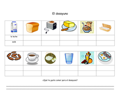 Qué Comes Para El Desayuno? - HANDOUT | Teaching Resources
