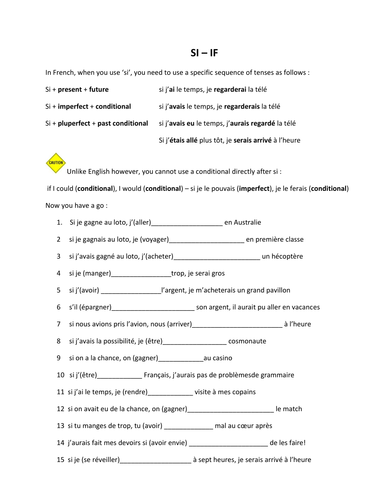Si -if | Teaching Resources