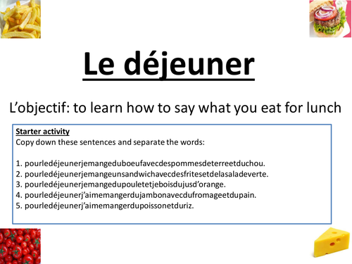 French Food | Teaching Resources