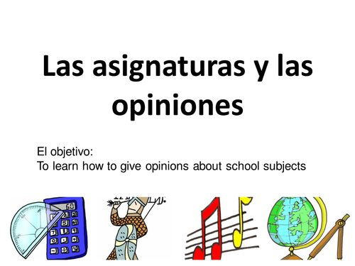 School subjects; opinions; adjective endings | Teaching Resources