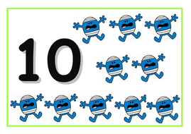 Mr Men 1-20 flashcards | Teaching Resources