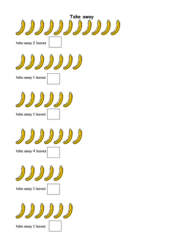 5 Bananas Counting Rhyme | Teaching Resources