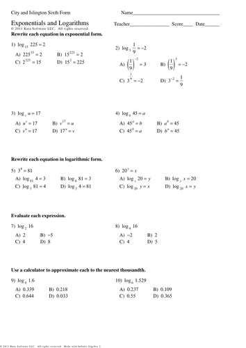 Multichoice questions for pure maths | Teaching Resources