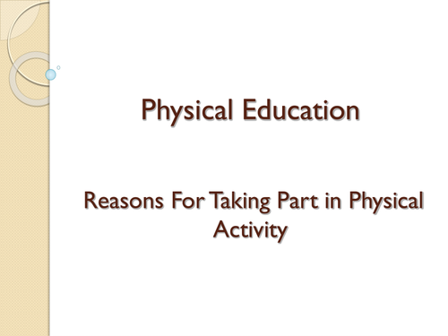 Healthy; Active Lifestyles & How They Can Benefit | Teaching Resources