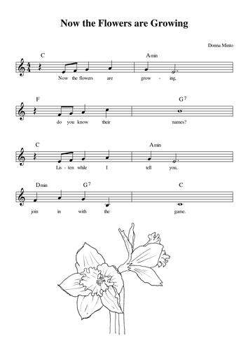 Now The Flowers Are Growing - a song about plants | Teaching Resources