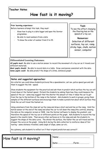 Motion | Teaching Resources