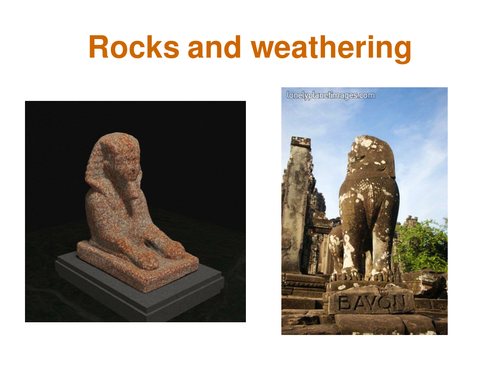 Weathering of Rocks PowerPoint | Teaching Resources