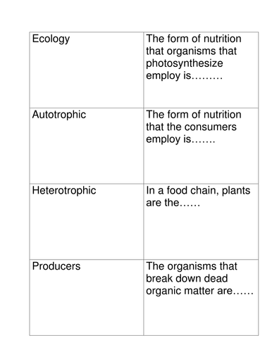 Ecology game | Teaching Resources