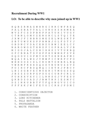 WW1 Lesson PP – Reality Of War | Teaching Resources