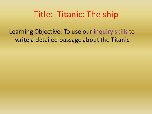 Titanic- Evaluating The Ship | Teaching Resources