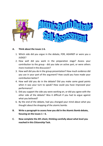 Dropping the Atomic Bomb: Right or Wrong? | Teaching Resources